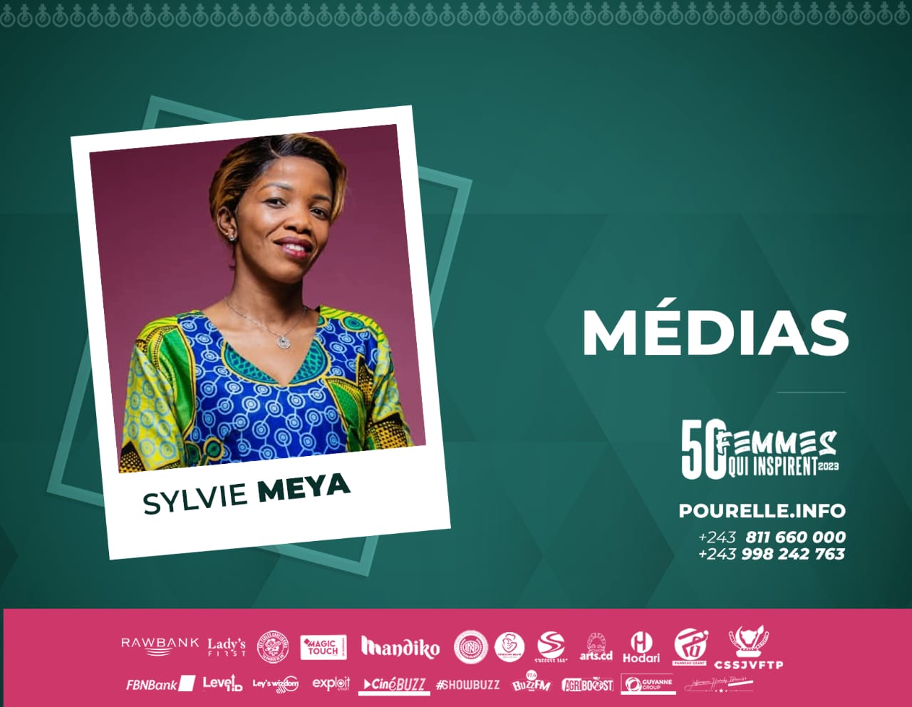 Sylvie MEYA MWABI: Ma passion du métier, a réalisé mon rêve ...